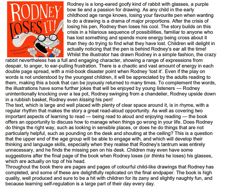 rodney loses it! | Michael Gerard Bauer Author